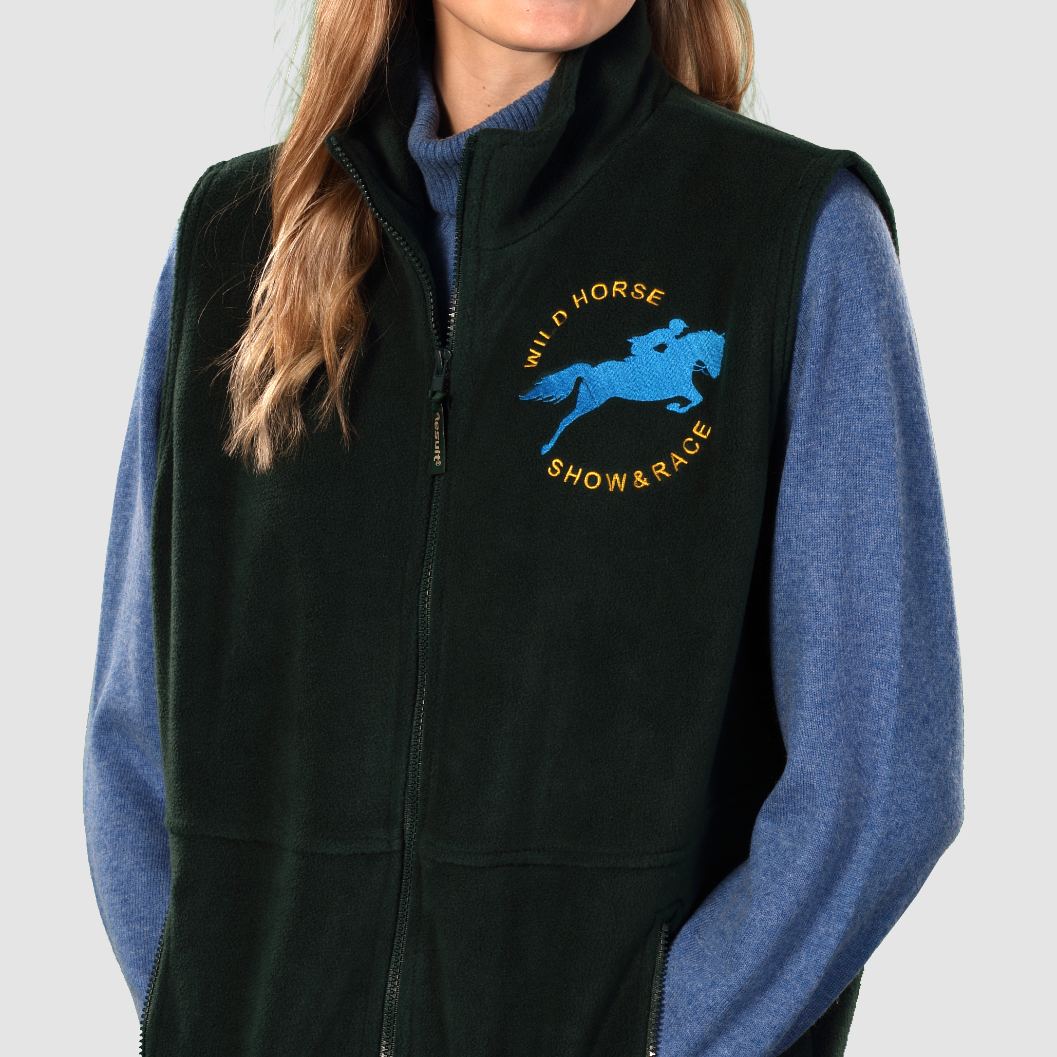 Personalised Embroidered Fleece Gilet Bodywarmer | T-Shirt Studio